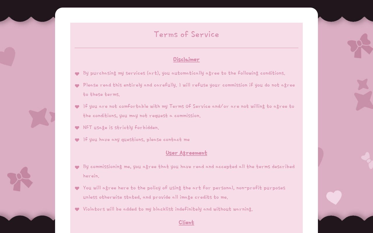 Tsuki's Commission Card